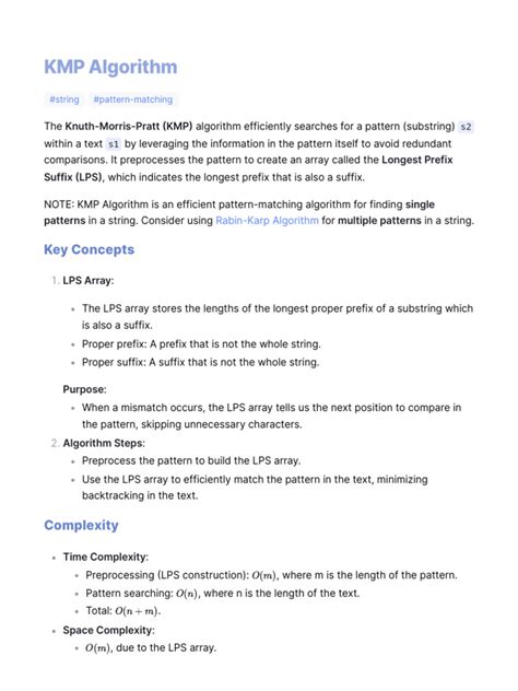 kmp algorithm pdf