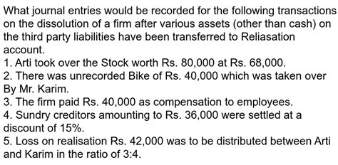What Journal Entries Will Be Made For The Following Transactions O