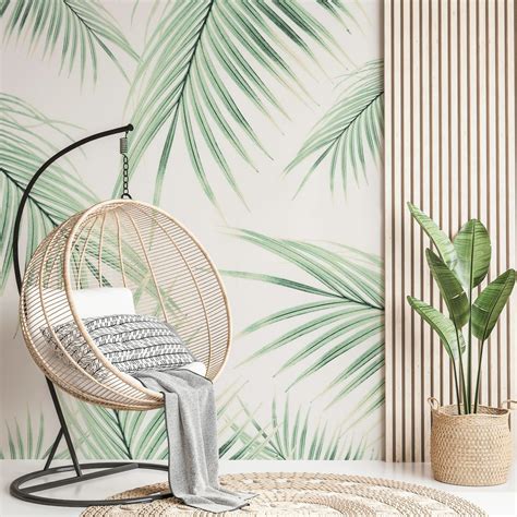 Green Palm Leaves Dream 3b Wallpaper Happywall