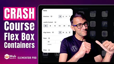 flex container crash course elementor wordpress tutorial youtube