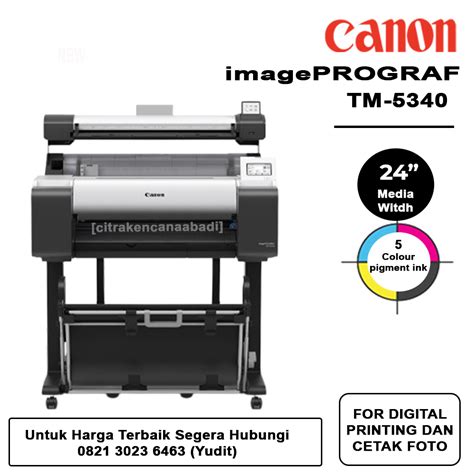 Canon Tm 5340 Mesin Plotter A1 Untuk Desain And Foto