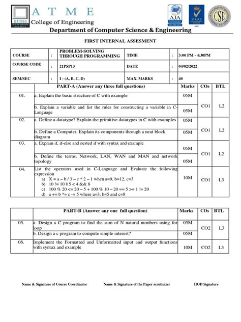 Psp Ia 1 Non Selected Pdf Computer Program Programming