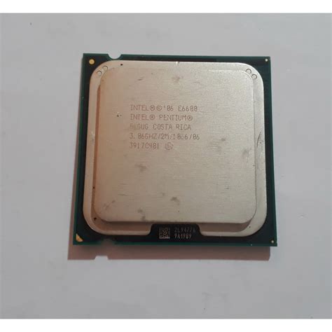 CPU Intel Pentium Dual Core E6600 2M Cache 3 0 GHz 1066 MHz FSB Socket 775 ชนด 2 คอร 2 เท