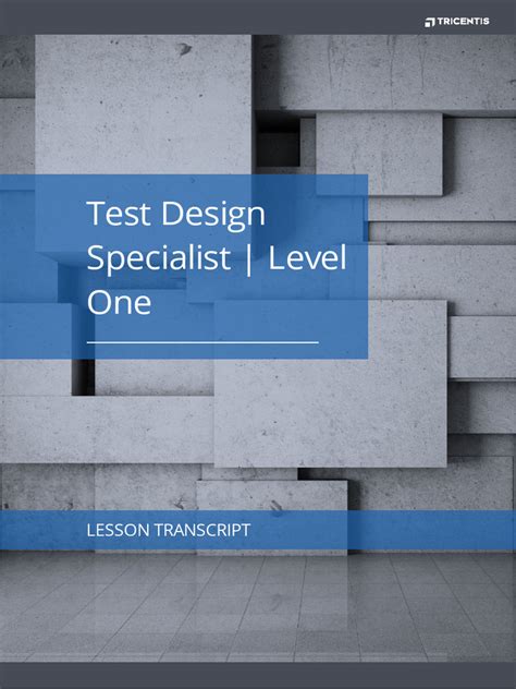 Tds1 12x Lesson Transcript Pdf Software Testing Computing