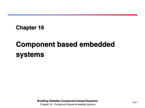 ppt chapter 16 component based embedded systems powerpoint