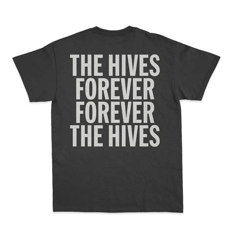 The Hives Forever Forever The Hives Rasterized Black T Shirt The