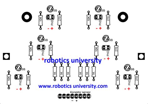 layout pcb sensor robot2 robotics university