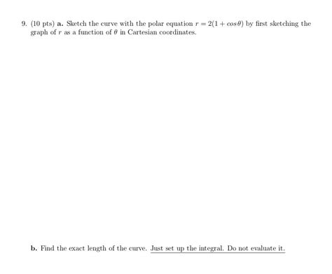 Solved Pts A Sketch The Curve With The Polar Chegg