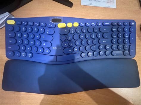 Delux Wireless Ergonomic Keyboard Bluetooth Computers Tech Parts Accessories Computer