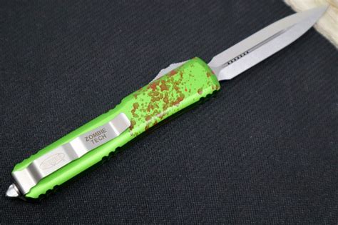 Microtech Ultratech Otf Double Edge Stonewash Blade Zombietech G