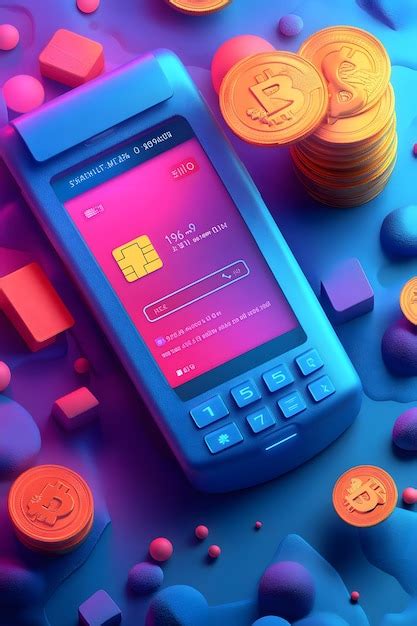 A Colorful 3d Mobile App Transaction Screen Showing Payment Success