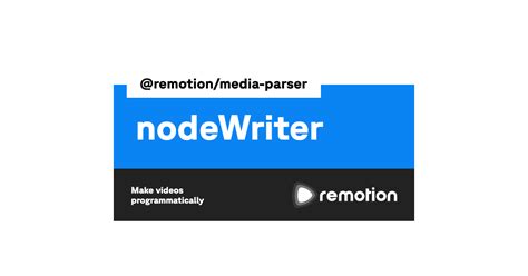 nodewriter remotion make videos programmatically