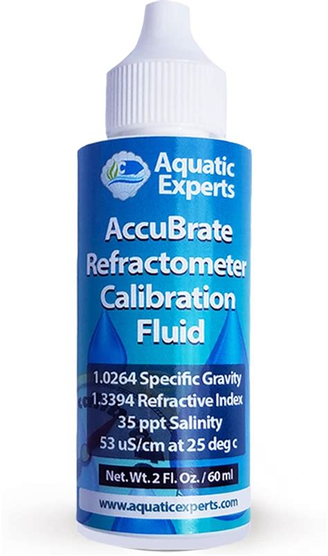 Amazon Com AccuBrate Refractometer And Hydrometer Salinity Calibration Fluid Solution To