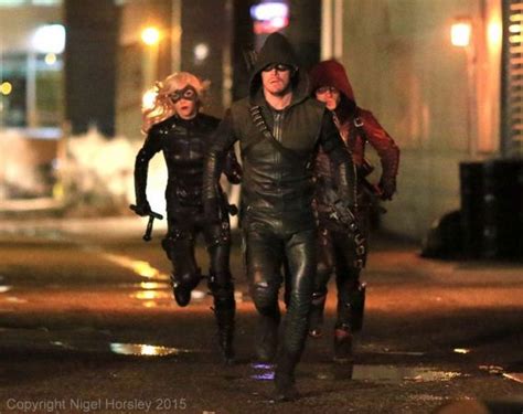 Katie Cassidy On The Set Of Arrow In Vancouver 12thblog