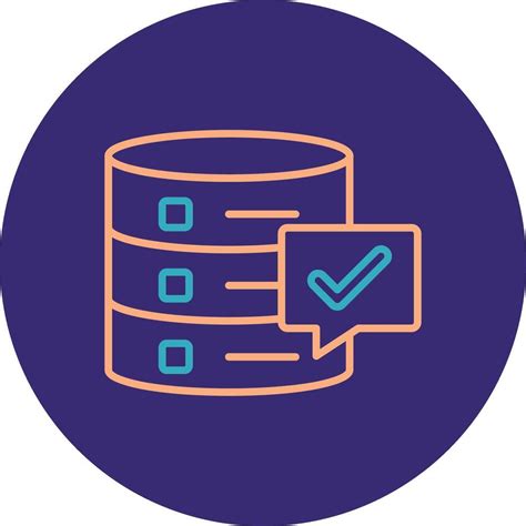 Data Quality Line Two Color Circle Icon 43477735 Vector Art At Vecteezy
