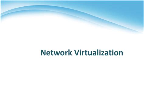 Network Virtualization KVM Xen Data Path