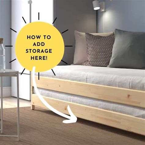 Ikea Platform Storage Bed Hacks Easy Diy To Store More