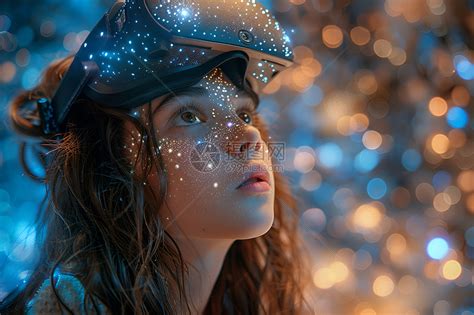 星空女神沉浸体验vr眼镜图片素材 正版创意图片601251523 摄图网