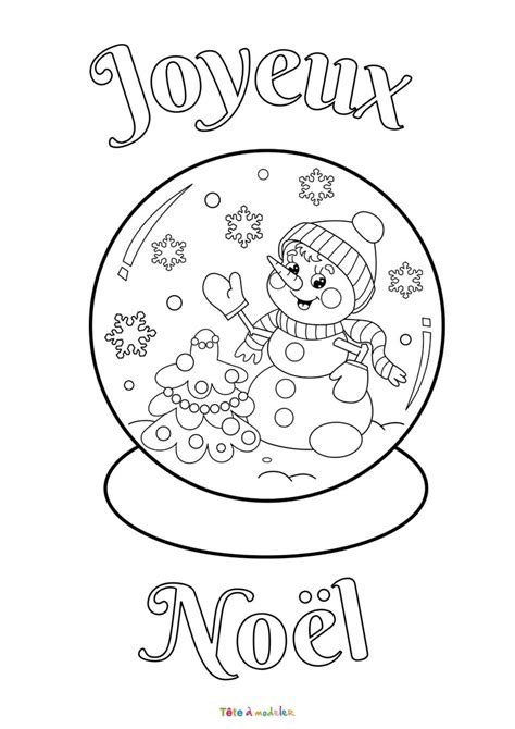 Coloriage Joyeux No L R Aliste Avec T Te Modeler