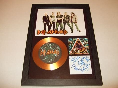 Def Leppard Signed Display Etsy