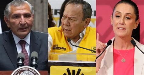 “renuncien Por El Bien De México” Jesús Zambrano Se Lanzó Contra Adán