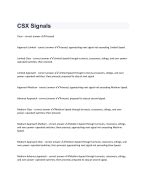 CSX Signals Questions With Complete Correct Answers DocMerit