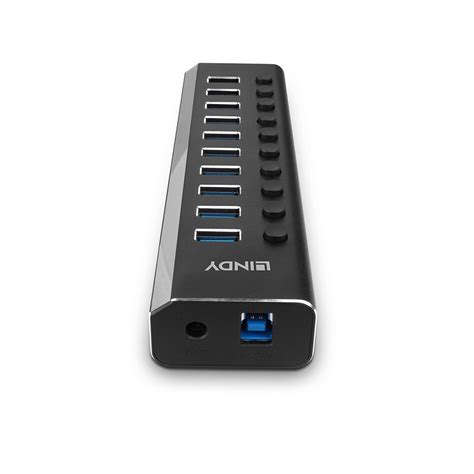 10 Port Usb 3 0 Hub With On Off Switches From Lindy Uk