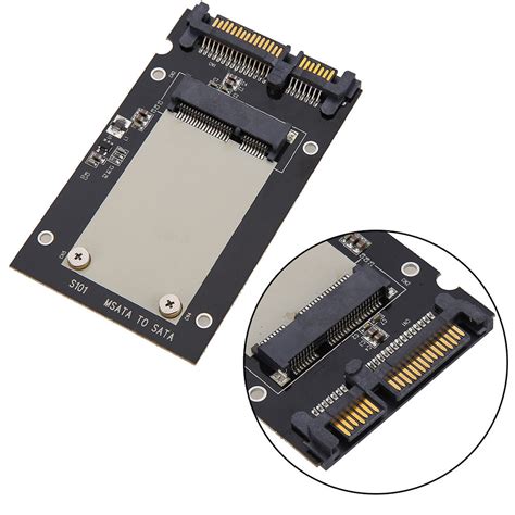 Mini Pcie PCI E MSATA SSD To SATA Convertor MSATA SATA Adapter Card Black EBay