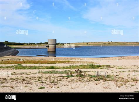 Colliford Reservoir On Bodmin Moor Showing Dangerously Low Water Levels