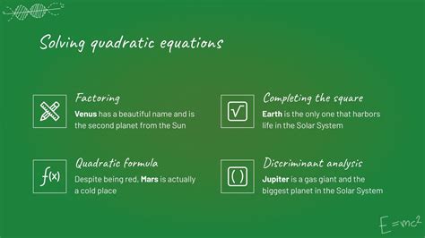 Quadratic Functions And Equations Mathematics 9th Grade