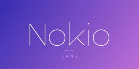 Nokio Sans Font For Web And Desktop