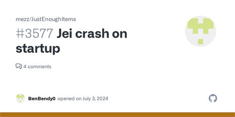 jei crash on startup · issue 3577 · mezz justenoughitems · github