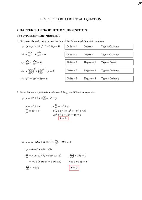 Simplified Differential Equation Chap 123 Merged Merged SIMPLIFIED