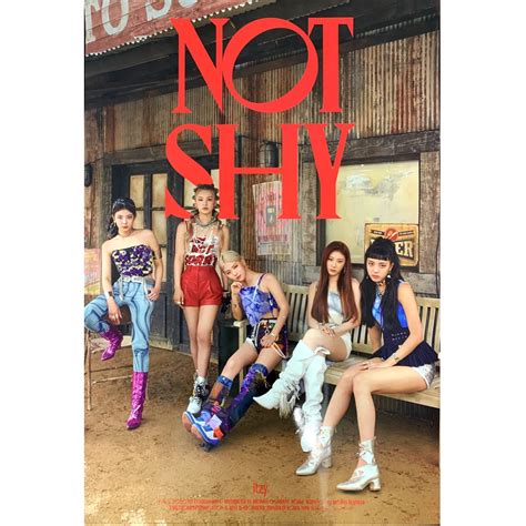 ITZY NOT SHY ALBUM OFFICIAL POSTER VER C Kpop USA