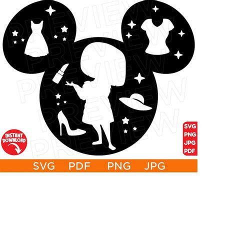 Edna Mode Svg The Incredibles Svg Disneyland Ears Clipart La Inspire