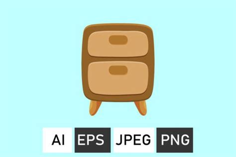 Wooden Drawer Vector Design Graphic By Adiwarna Studio · Creative Fabrica