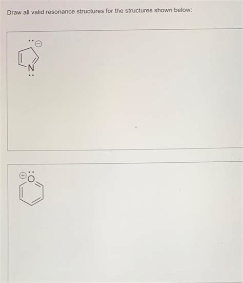 Solved Draw all valid resonance structures for the | Chegg.com
