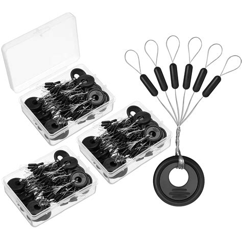 Buy Pieces Fishing Rubber Bobber Beads Stopper In Float Sinker Stops Black Silicone