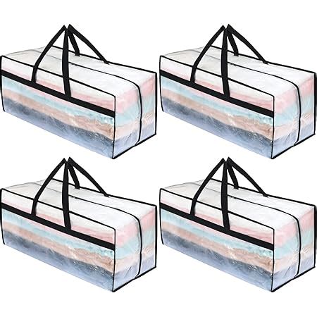 Veno 4 Pack Heavy Duty Extra Large Clear Moving Bags W