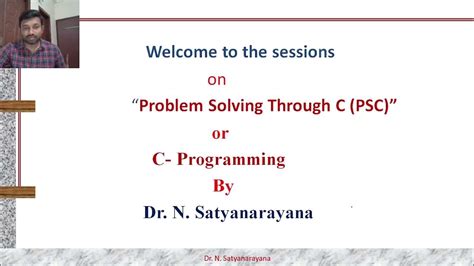 Introduction To C Programming Problem Solving Through C C