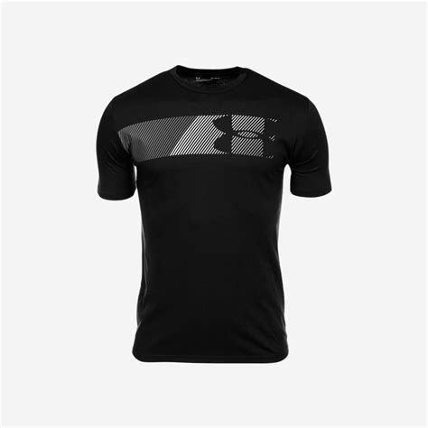 언더아머 패스트 레프트 체스트 숏슬리브 블랙 화이트 Under Armour Kream