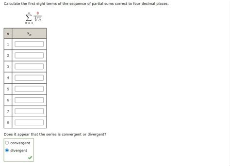 Solved Calculate The First Eight Terms Of The Sequence Of