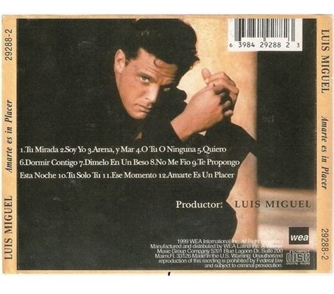 Luis Miguel Amarte Es Un Placer Cd Cuotas sin interés