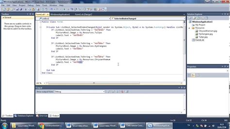 การใช้ Picturebox Listbox Combobox ใน Vb Express 2008 2010 Youtube