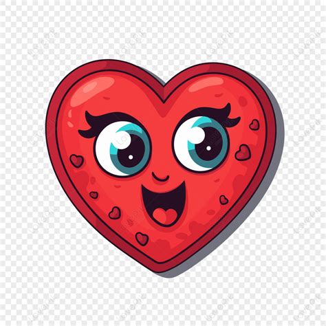 발렌타인 데이 만화 마음 클립 아트 벡터상표 Png 일러스트 무료 다운로드 Lovepik