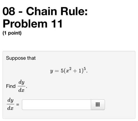 solved 08 chain rule problem 11 1 point suppose that