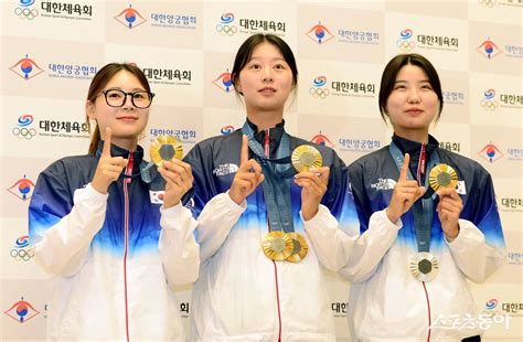 정훈영 임시현 남수현 ‘여자양궁 단체 10연패｜스포츠동아