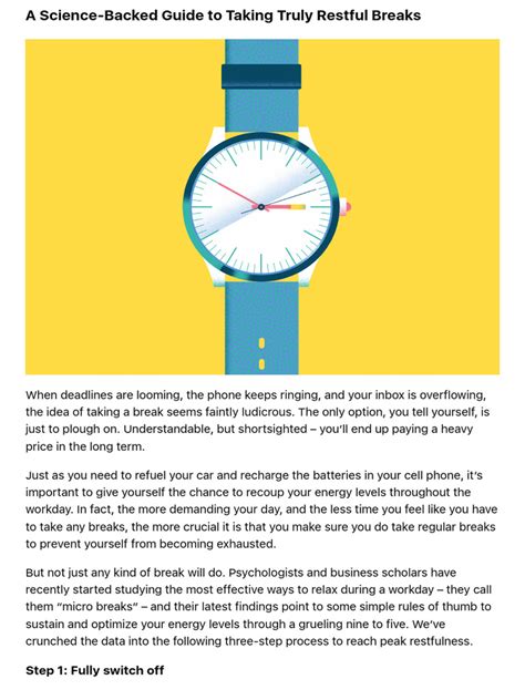 A Science Backed Guide To Taking Truly Restful Breaks 99u Download