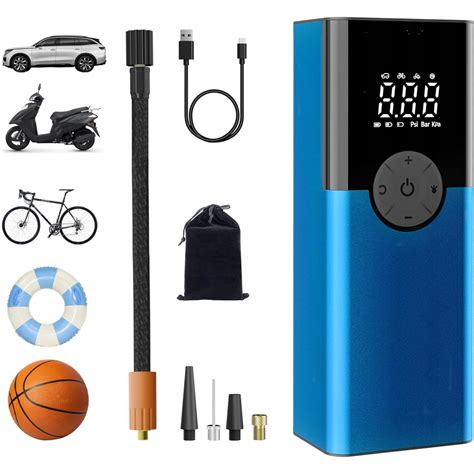 Pompka Elektryczna Do Roweru Bezprzewodowy Mini Kompresor Rowerowy 6000 MAh Pompka Elektryczna