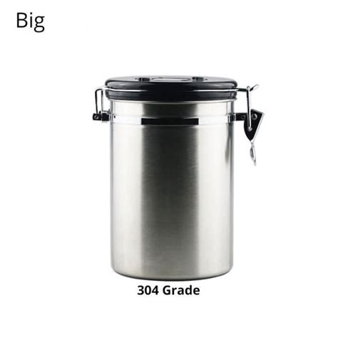 MOUSSEUR A CAFE 1 8L 304 Steel Récipient à café avec Valve de co2